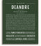 Deandre | Name Art Print – Name Stories