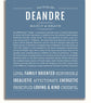 Deandre | Name Art Print – Name Stories