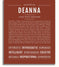 Deanna | Name Art Print – Name Stories