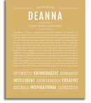 Deanna | Name Art Print – Name Stories