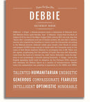 Debbie | Name Art Print – Name Stories