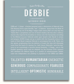 Debbie | Name Art Print – Name Stories