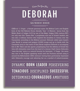 Deborah | Name Art Print – Name Stories