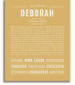 Deborah Personalized Name Meaning Art Prints – Name Stories