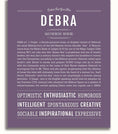 Debra | Name Art Print – Name Stories