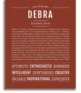 Debra | Name Art Print – Name Stories