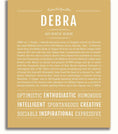 Debra | Name Art Print – Name Stories
