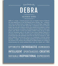 Debra | Name Art Print – Name Stories