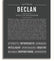 Declan | Name Art Print – Name Stories