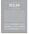 Declan Personalized Name Meaning Art Prints – Name Stories