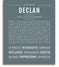 Declan Personalized Name Meaning Art Prints – Name Stories