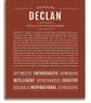 Declan Personalized Name Meaning Art Prints – Name Stories