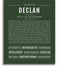 Declan | Name Art Print – Name Stories