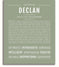 Declan | Name Art Print – Name Stories