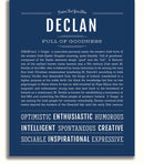 Declan | Name Art Print – Name Stories