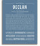 Declan | Name Art Print – Name Stories