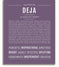 Deja | Name Art Print – Name Stories
