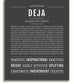 Deja | Name Art Print – Name Stories