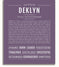 Deklyn Personalized Name Meaning Art Prints – Name Stories