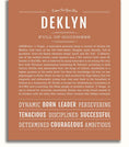 Deklyn | Name Art Print – Name Stories