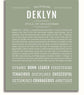 Deklyn | Name Art Print – Name Stories