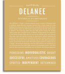 Delanee | Name Art Print – Name Stories