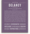 Delaney Personalized Name Meaning Art Prints – Name Stories