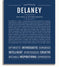 Delaney | Name Art Print – Name Stories