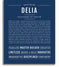 Delia Personalized Name Meaning Art Prints – Name Stories