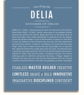 Delia | Name Art Print – Name Stories