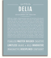 Delia | Name Art Print – Name Stories