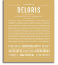 Deloris | Name Art Print – Name Stories