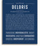 Deloris | Name Art Print – Name Stories