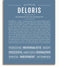 Deloris | Name Art Print – Name Stories