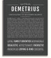Demetrius | Name Art Print – Name Stories