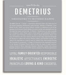 Demetrius | Name Art Print – Name Stories