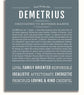 Demetrius | Name Art Print – Name Stories