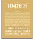 Demetrius | Name Art Print – Name Stories