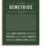 Demetrius | Name Art Print – Name Stories