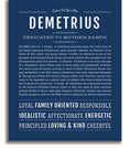 Demetrius | Name Art Print – Name Stories