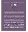 Demi | Name Art Print – Name Stories