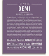 Demi | Name Art Print – Name Stories