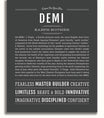 Demi | Name Art Print – Name Stories
