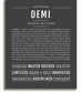 Demi | Name Art Print – Name Stories
