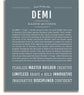 Demi | Name Art Print – Name Stories