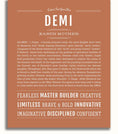 Demi | Name Art Print – Name Stories
