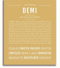 Demi | Name Art Print – Name Stories