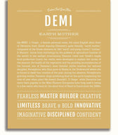 Demi | Name Art Print – Name Stories