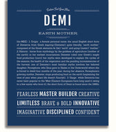 Demi | Name Art Print – Name Stories