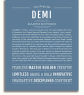 Demi | Name Art Print – Name Stories